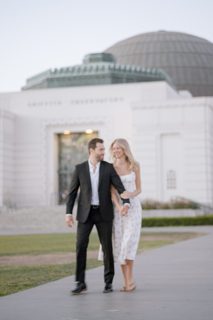 A Magical Sunrise Engagement Session at Griffith Observatory